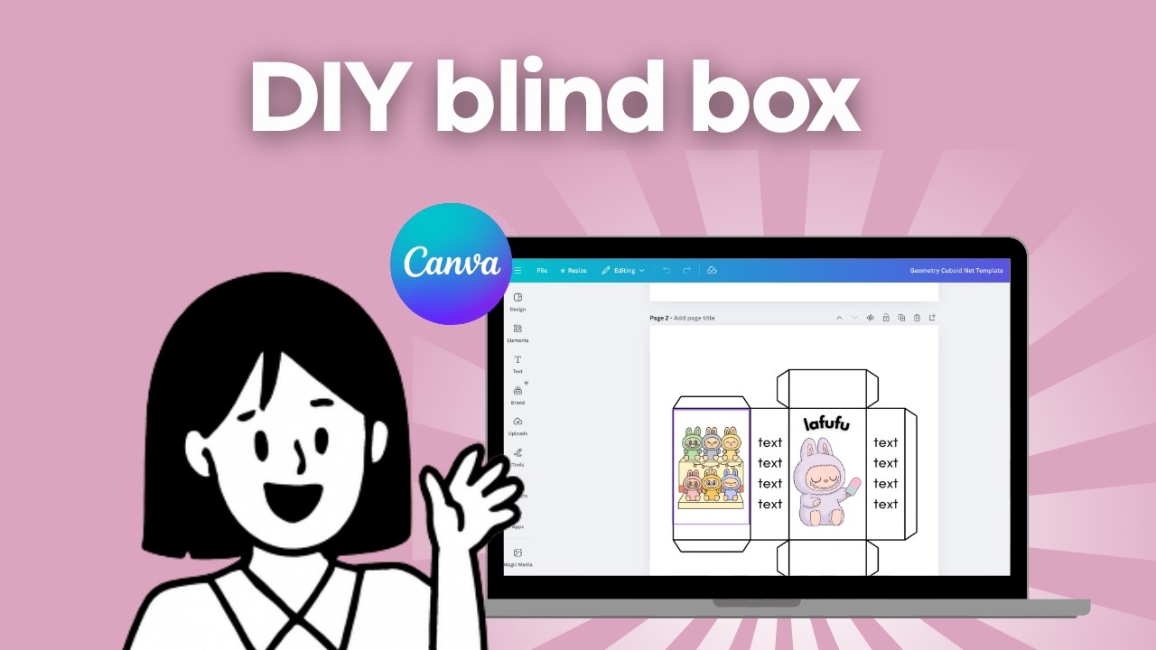 How To Make Blind Box Templates In Canva Step By Step Mystery Box