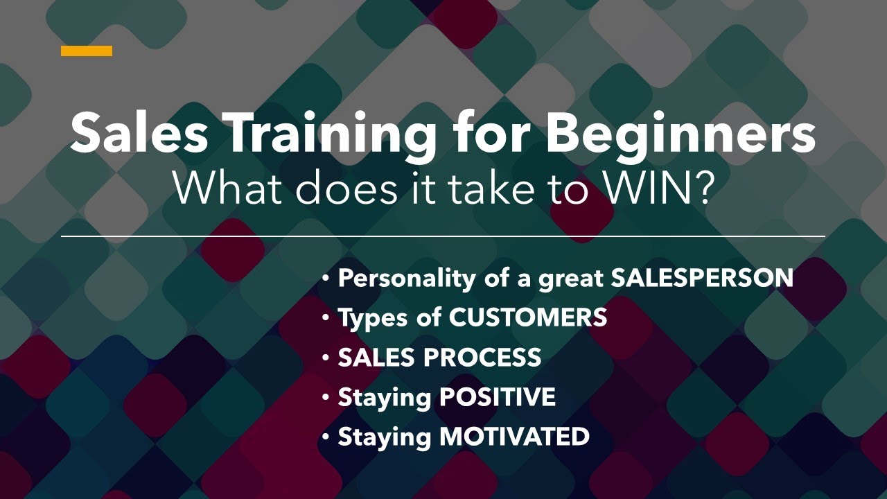 Sales Training For Beginners Youtube