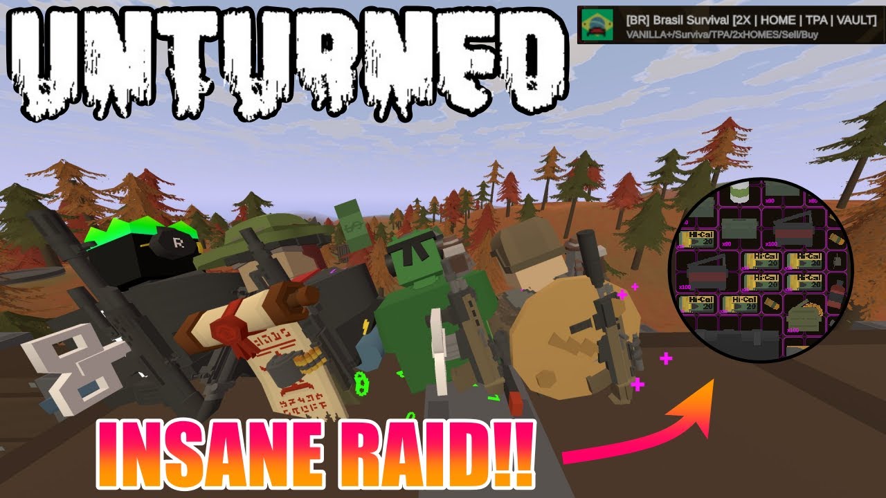 Unturned Insane Raid Youtube