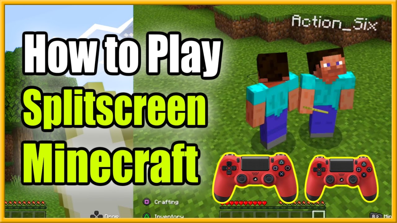 How To Play Minecraft Split Screen On Ps4 Xbox Switch Pc Two To