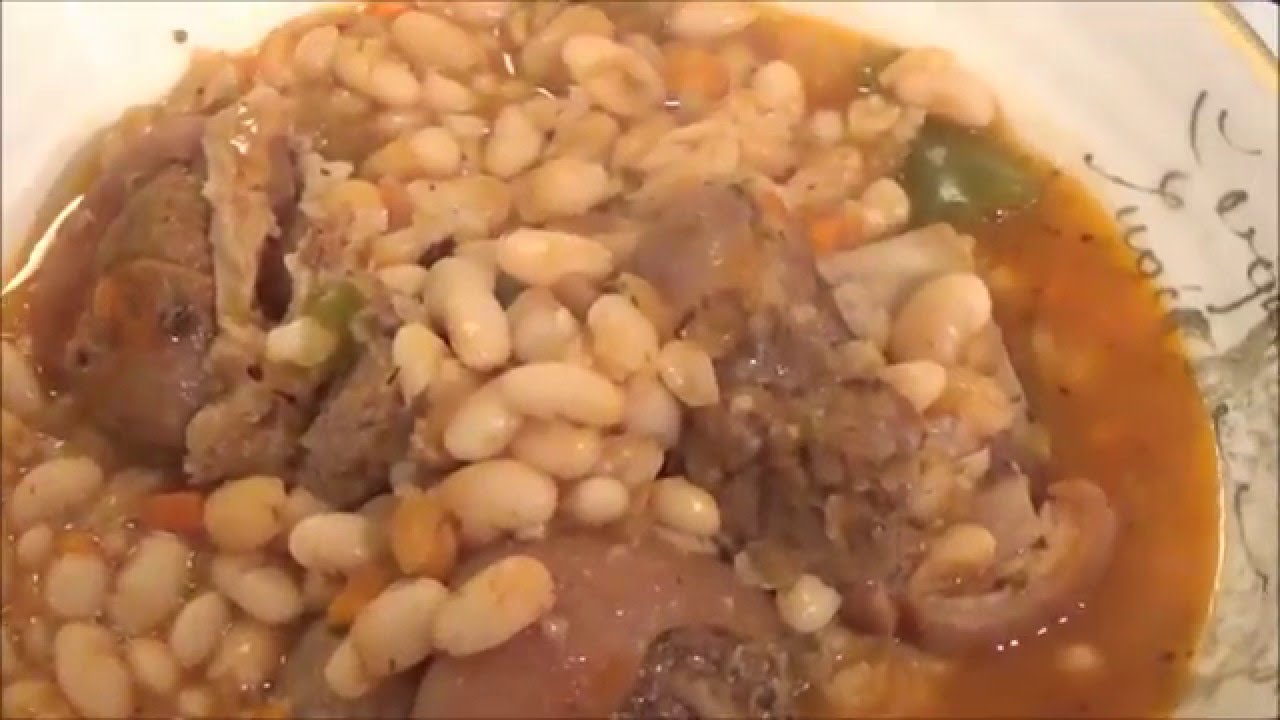 Pork Shoulder With Navy Beans Youtube