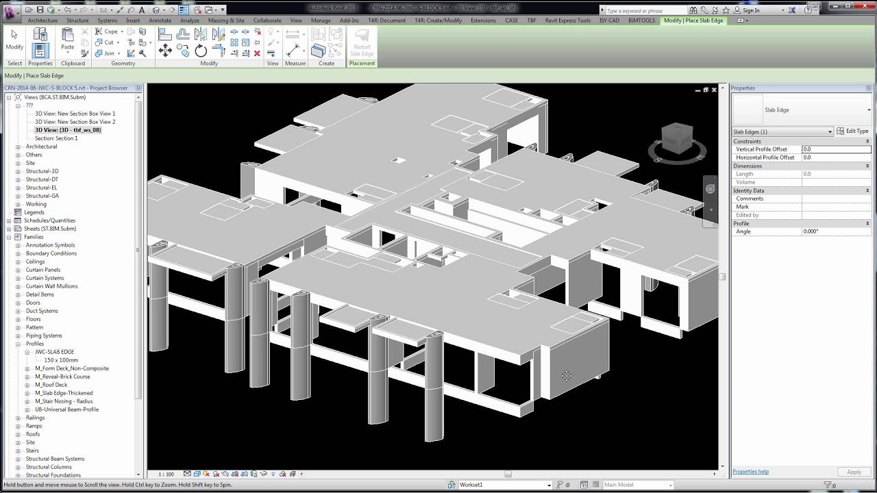 Revit Tip Using Slab Edge Youtube