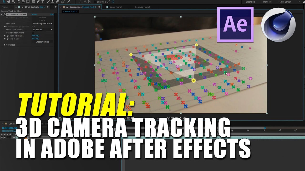 Tutorial 3d Camera Tracking In Adobe After Effects Youtube