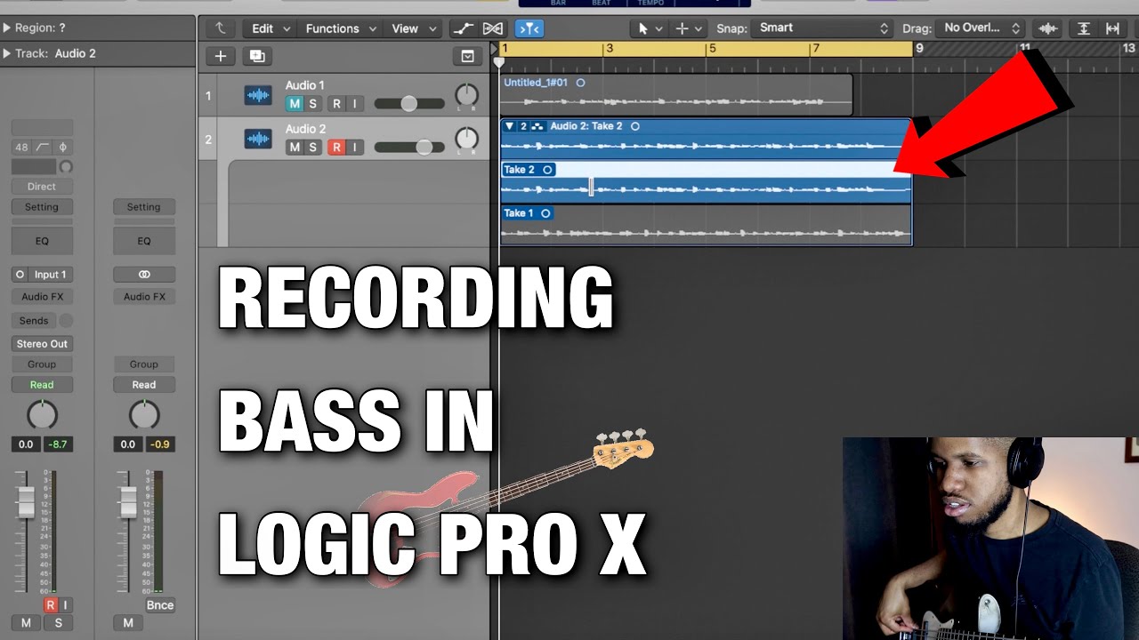 How To Record Bass Guitar In Logic Pro X For Beginners Youtube
