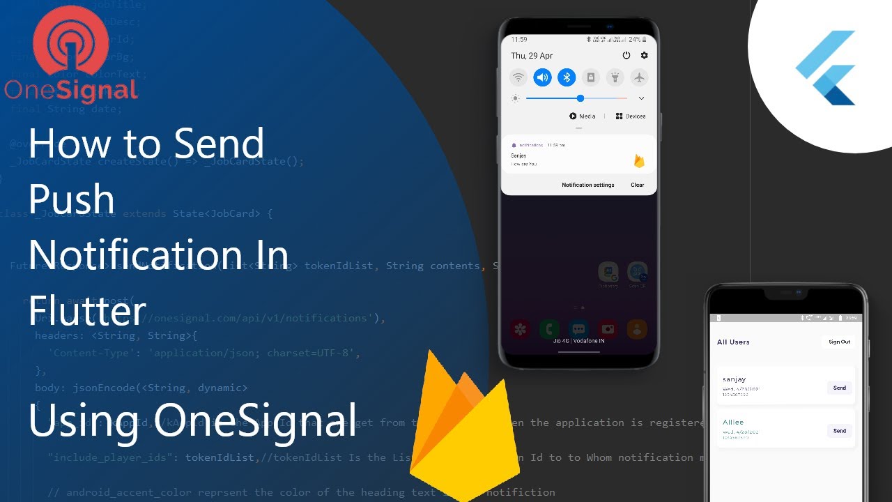 How To Send Push Notifications Using Onesignal Youtube
