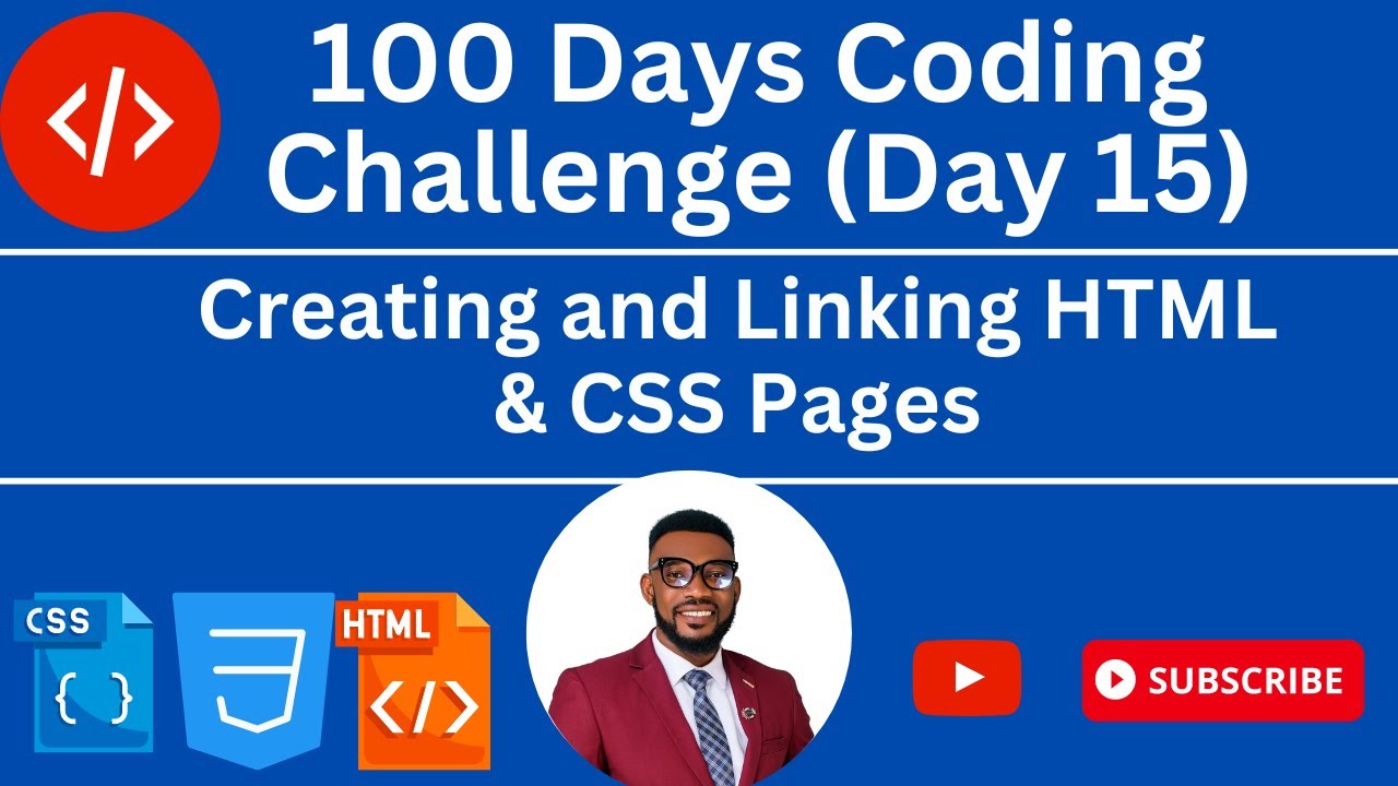 100 Days Coding Challenge Day 15 Creating And Linking Html Css