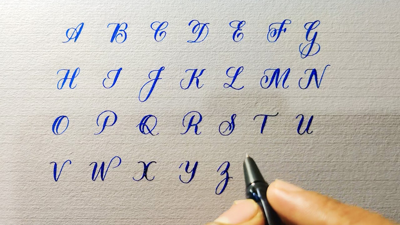 Uppercase Cursive Letters How To Write Modern Calligraphy In Uppercase
