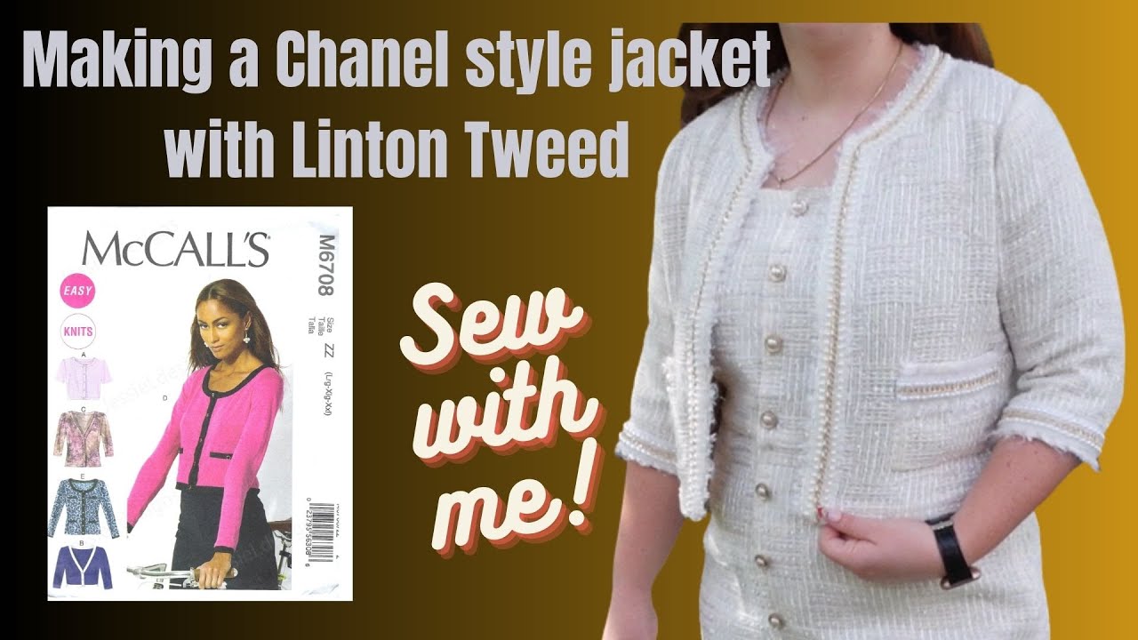 Sewing A Chanel Style Jacket With A Modified Mccalls 6708 Pattern Using