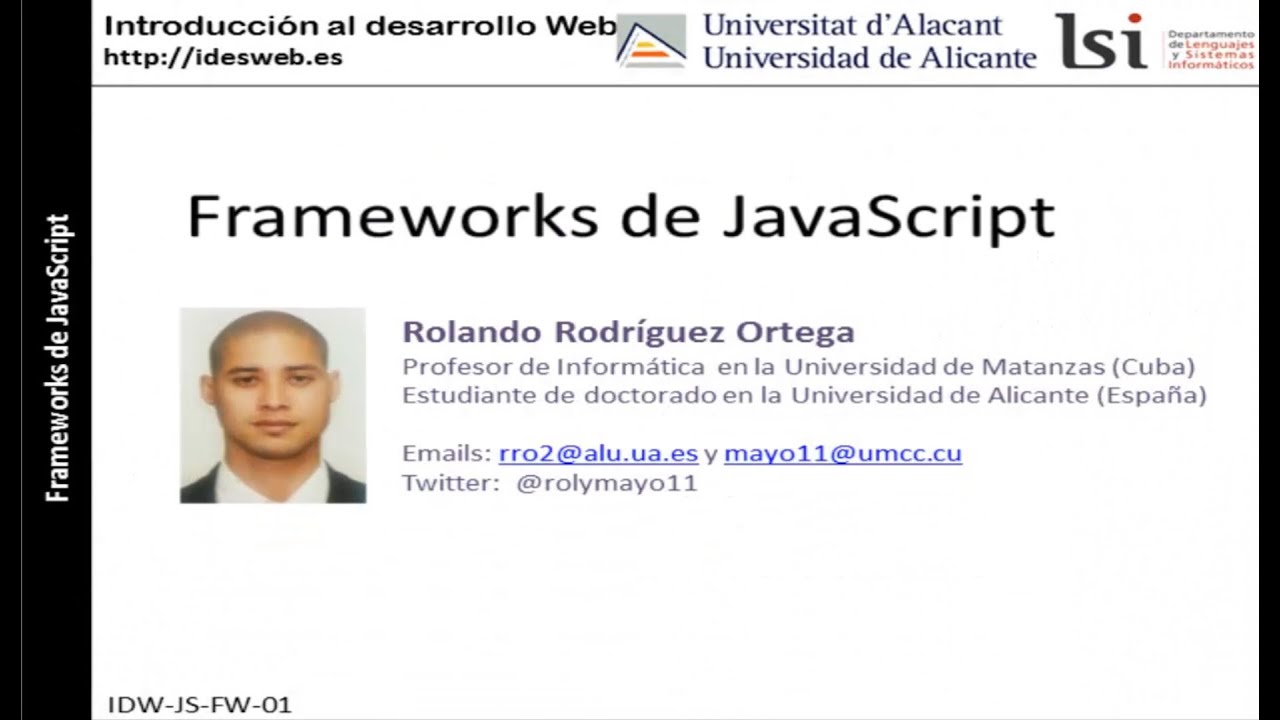 Javascript Frameworks Youtube