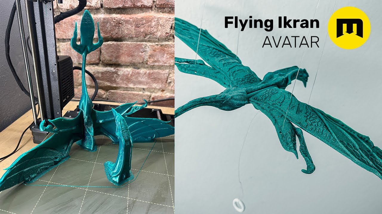 3d Printable Flying Ikran Banshee From Avatar Youtube