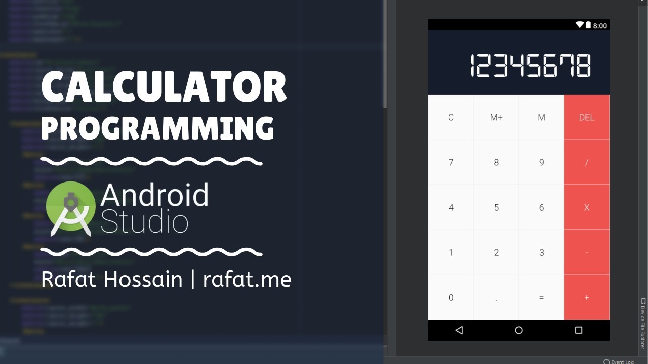 Calculator Program Java Android Studio Bangla Tutorial Youtube