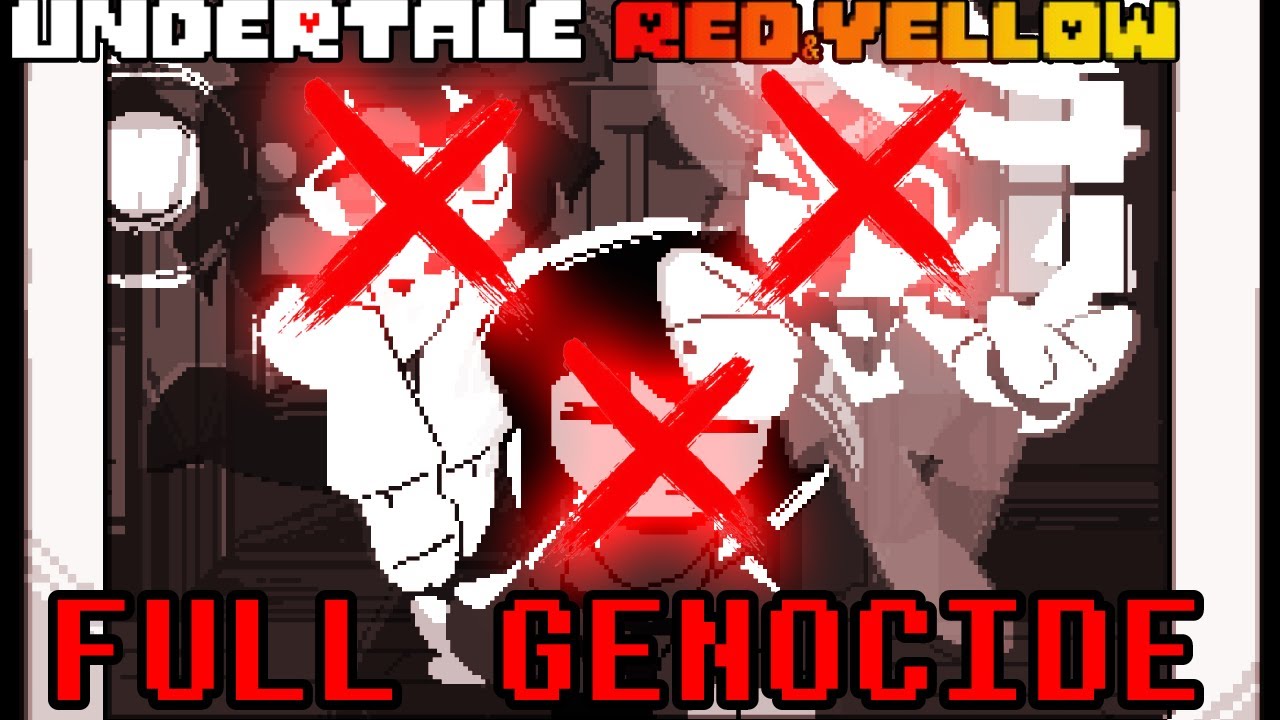 Undertale Red Yellow Full Genocide Route Walktrought Youtube