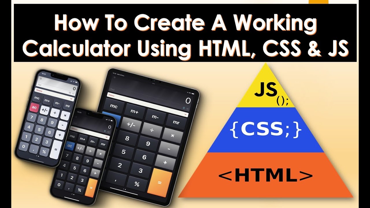 How To Create A Calculator Using Html Css Js Create A Calculator
