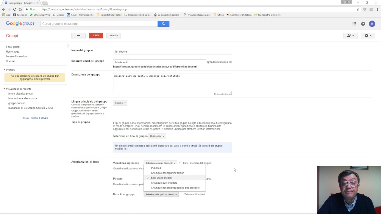 Google Groups Youtube