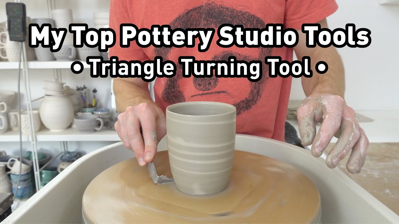Triangle Turning Tool Top Pottery Tools Youtube