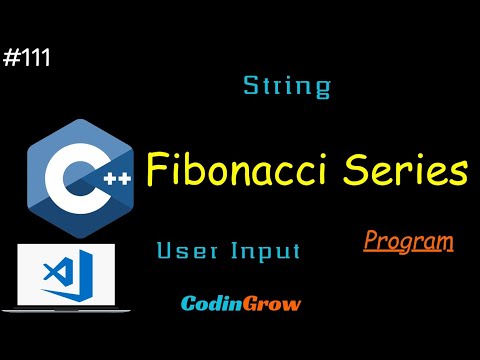 111 C Program Fibonacci Series Codingrow Youtube