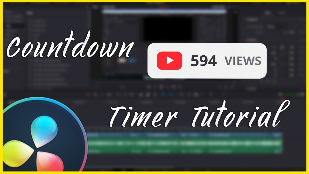 How To Make A Countdown Timer In Davinci Resolve At Lilly Goffage Blog