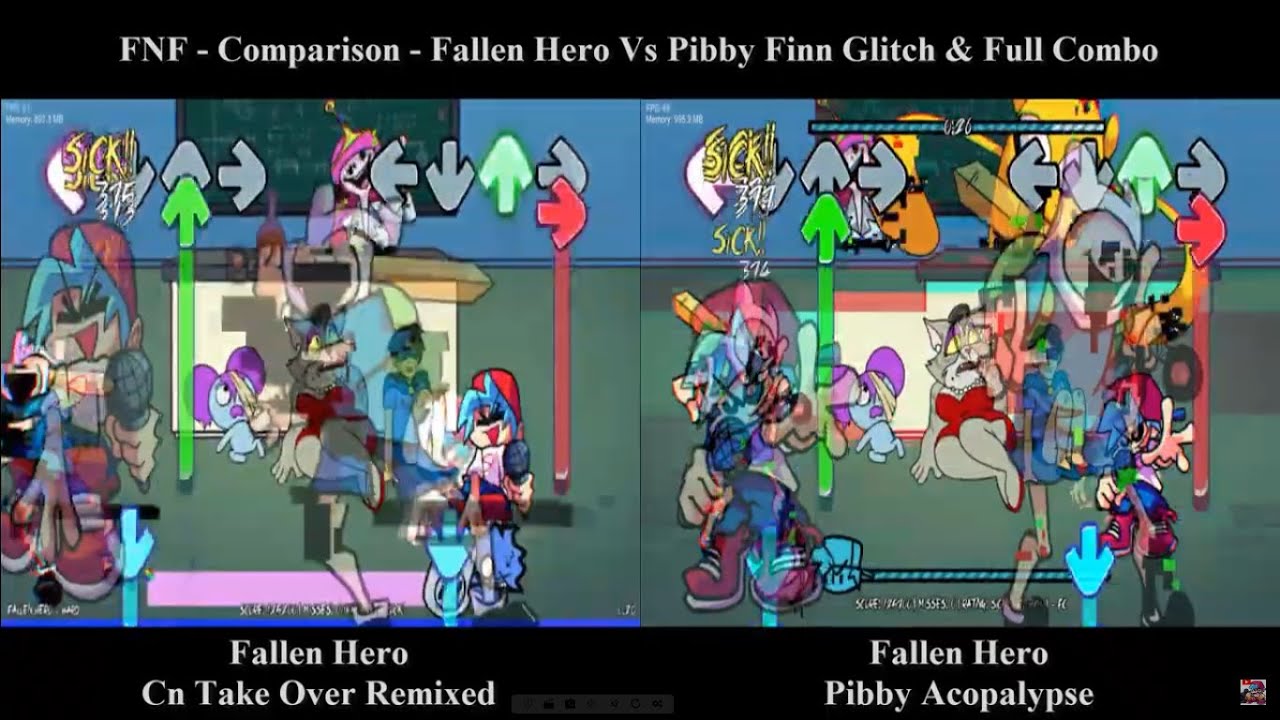 Fnf Comparison Fallen Hero Bf Vs Finn Cn Take O Remixed