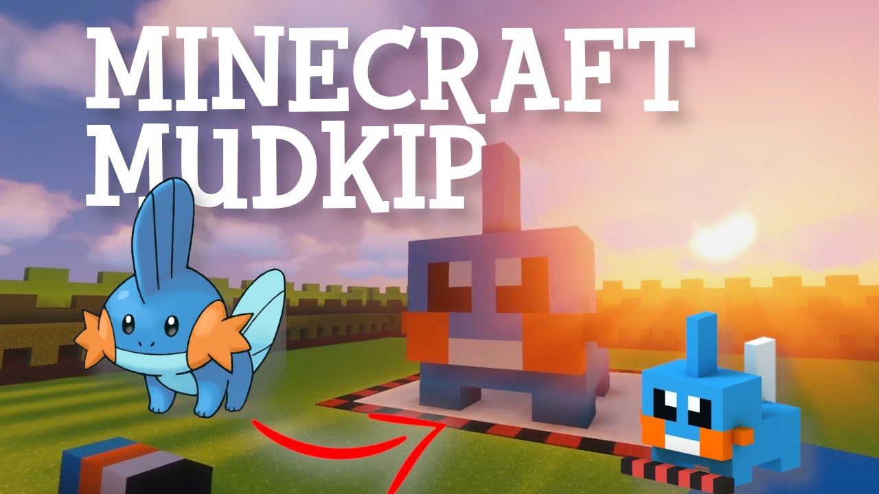 Minecraft 8 Bit Mudkip