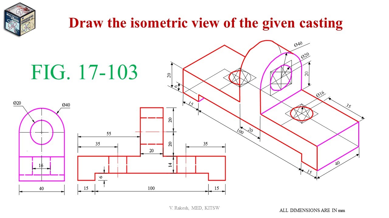 Engineering Graphics Isometric Projection Learn How To Understand The