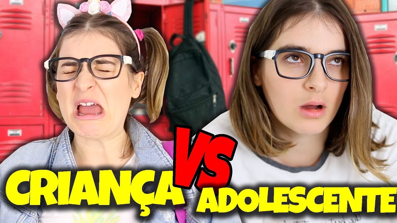 Criança Vs Adolescente Da Escola 2 Youtube