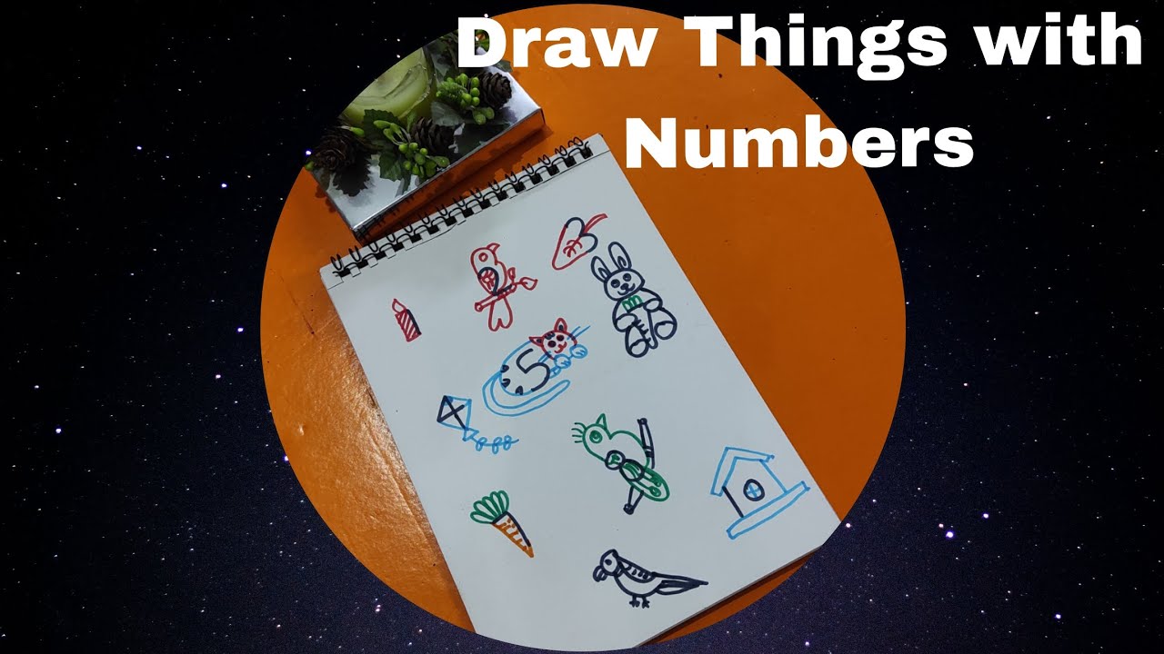 Draw Things With Numbers Turning Numbers Into Drawing ёяшй Easy