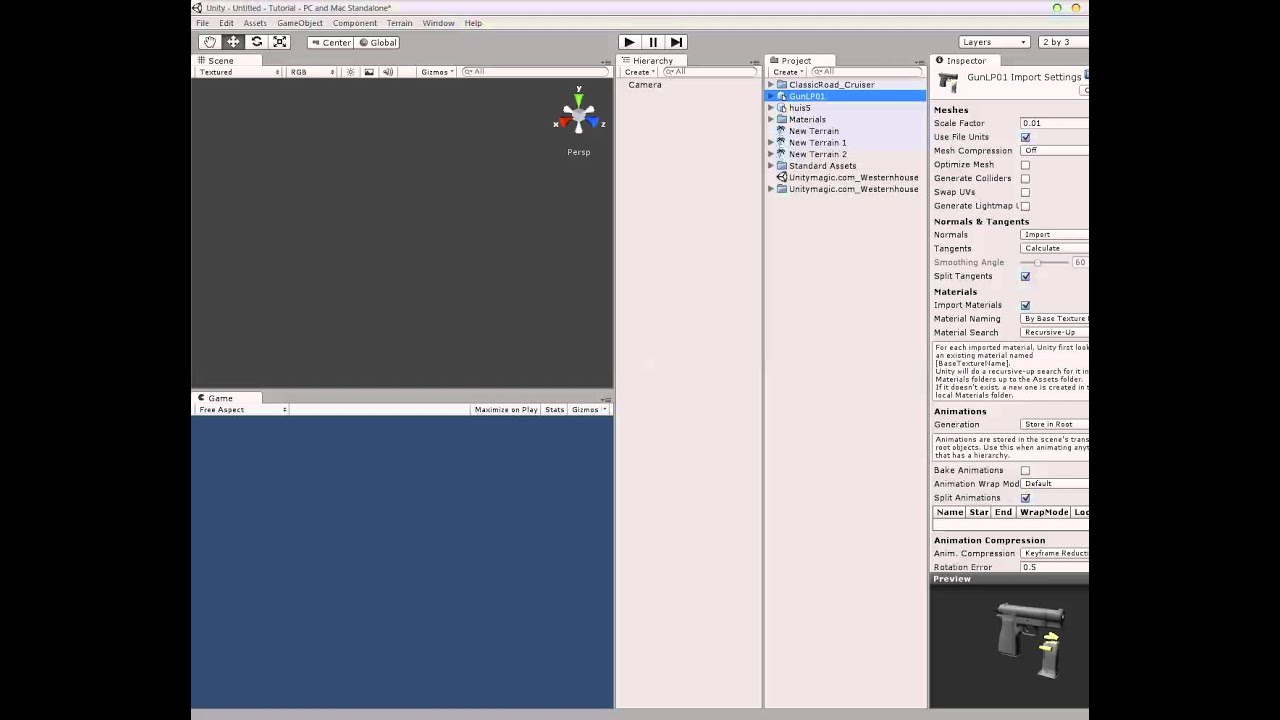 Unity 3d Tutorial Part 1 Interface Youtube