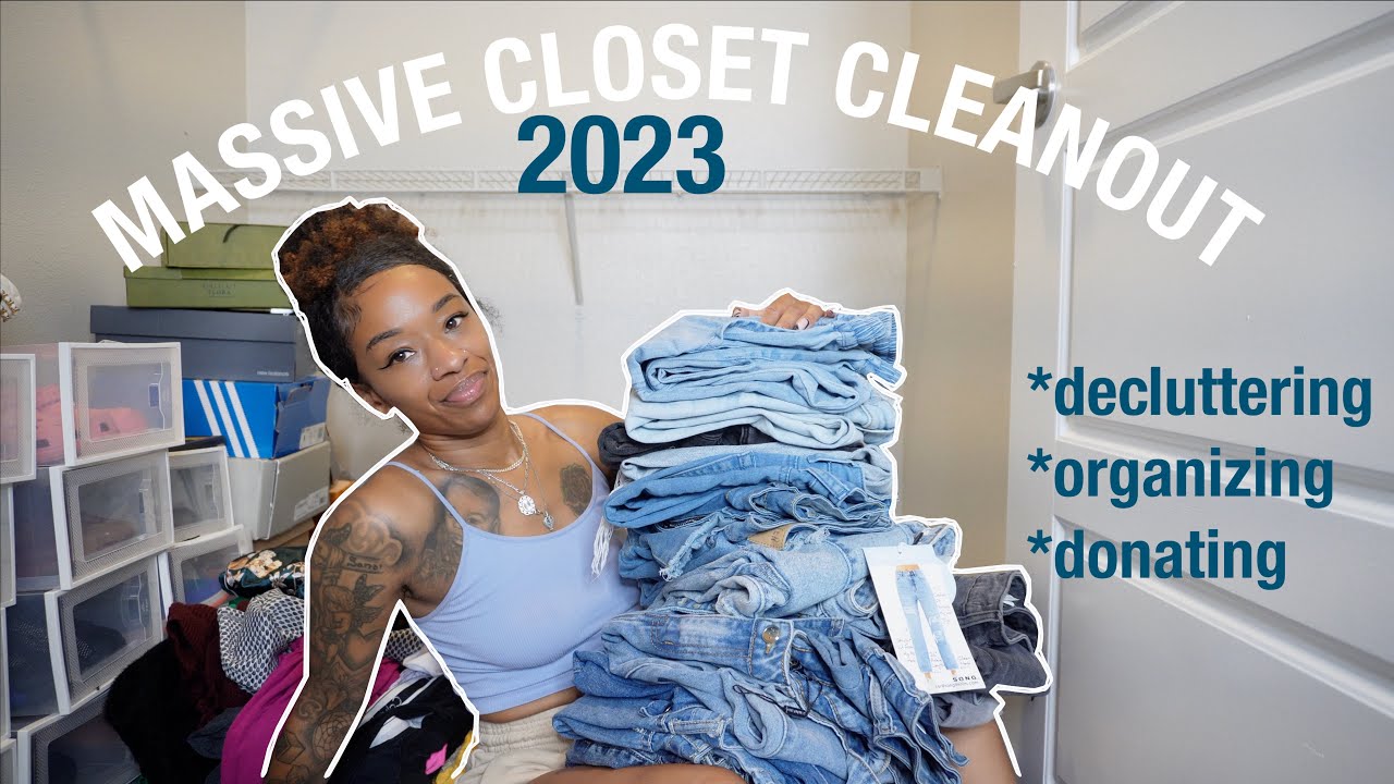 Massive Closet Clean Out Declutter Organizing My Closet Youtube