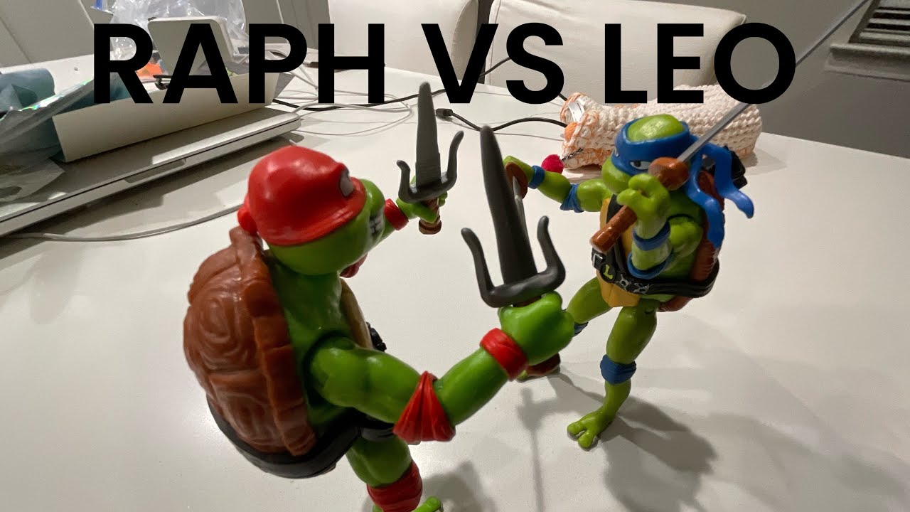 Raph Vs Leo Stop Motion Fight Youtube