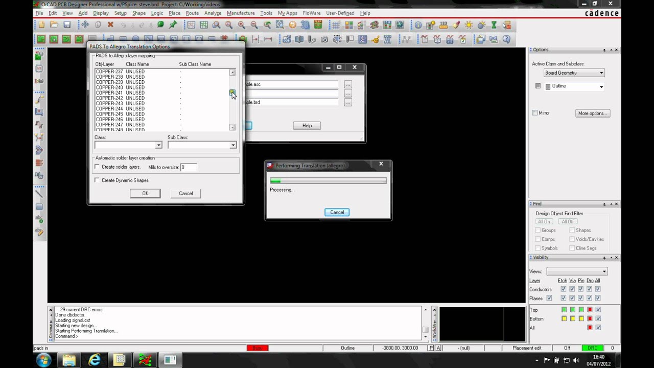 Orcad Allegro How To Import Pads Into Cadence Orcad Pcb Editor Tutorial