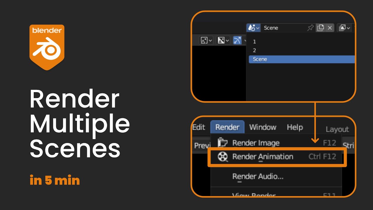 Batch Render Multiple Scenes Using Blender Video Editor Youtube