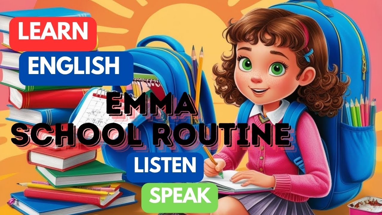 Emma School Routine English Speaking Practice English Learning Stop