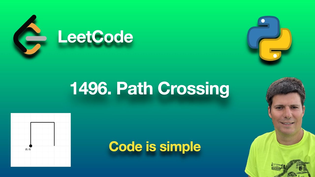 Leetcode 1496 Path Crossing Python Youtube