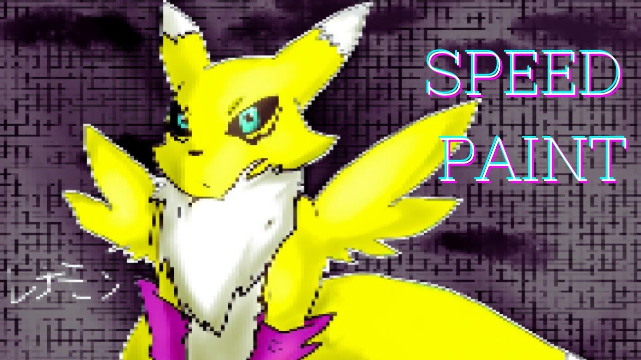 Renamon Digimonгђ Speedpaint Tutorialгђ рџћё Paint Tool Sai 2 Youtube