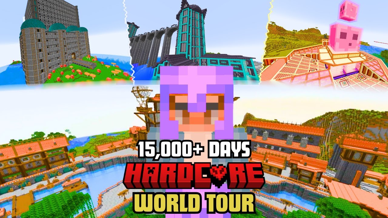 I Survived 15 000 Days In Hardcore Minecraft World Tour Youtube