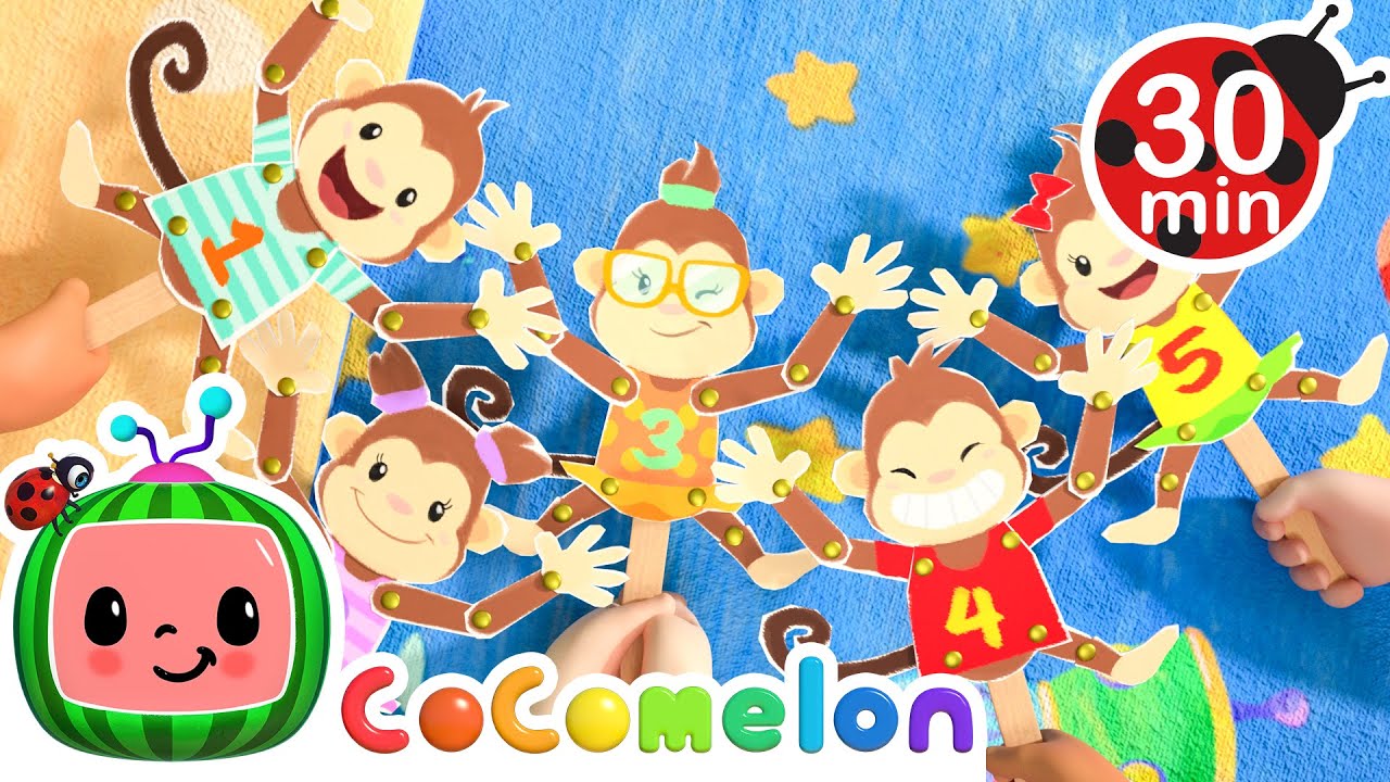 Five Little Monkeys Jumping On The Bed рџђ Sing Along With Nina
