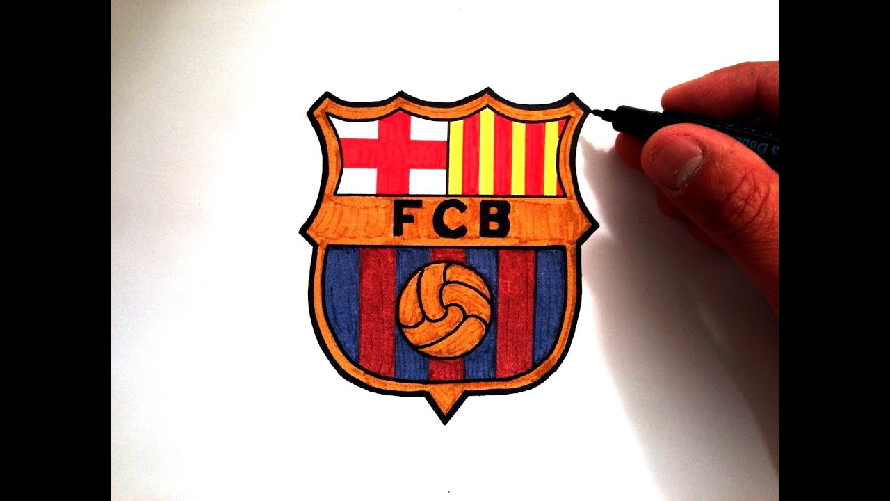 How To Draw The Fc Barcelona Logo Youtube