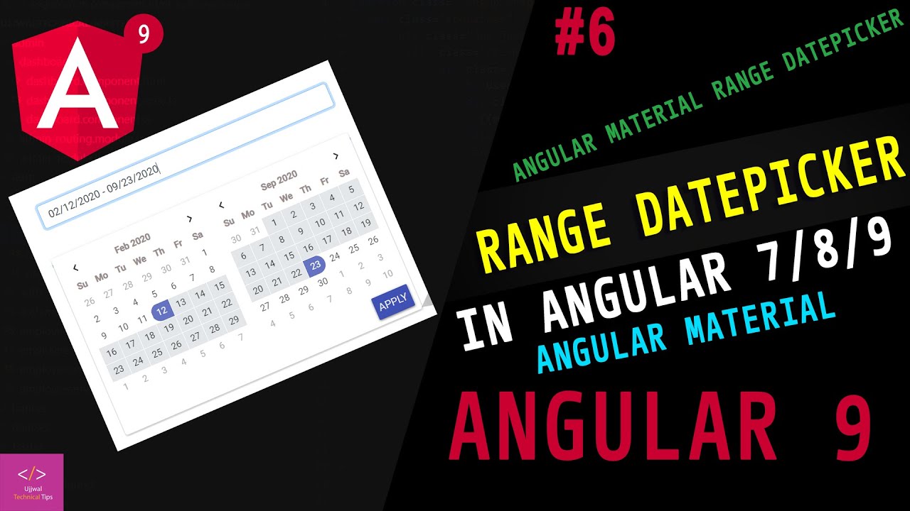 Angular Material Range Datepicker Angular Date Range Picker Angular