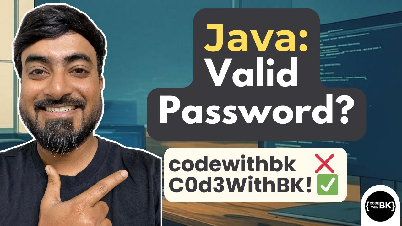 Java Program To Validate A Password Youtube
