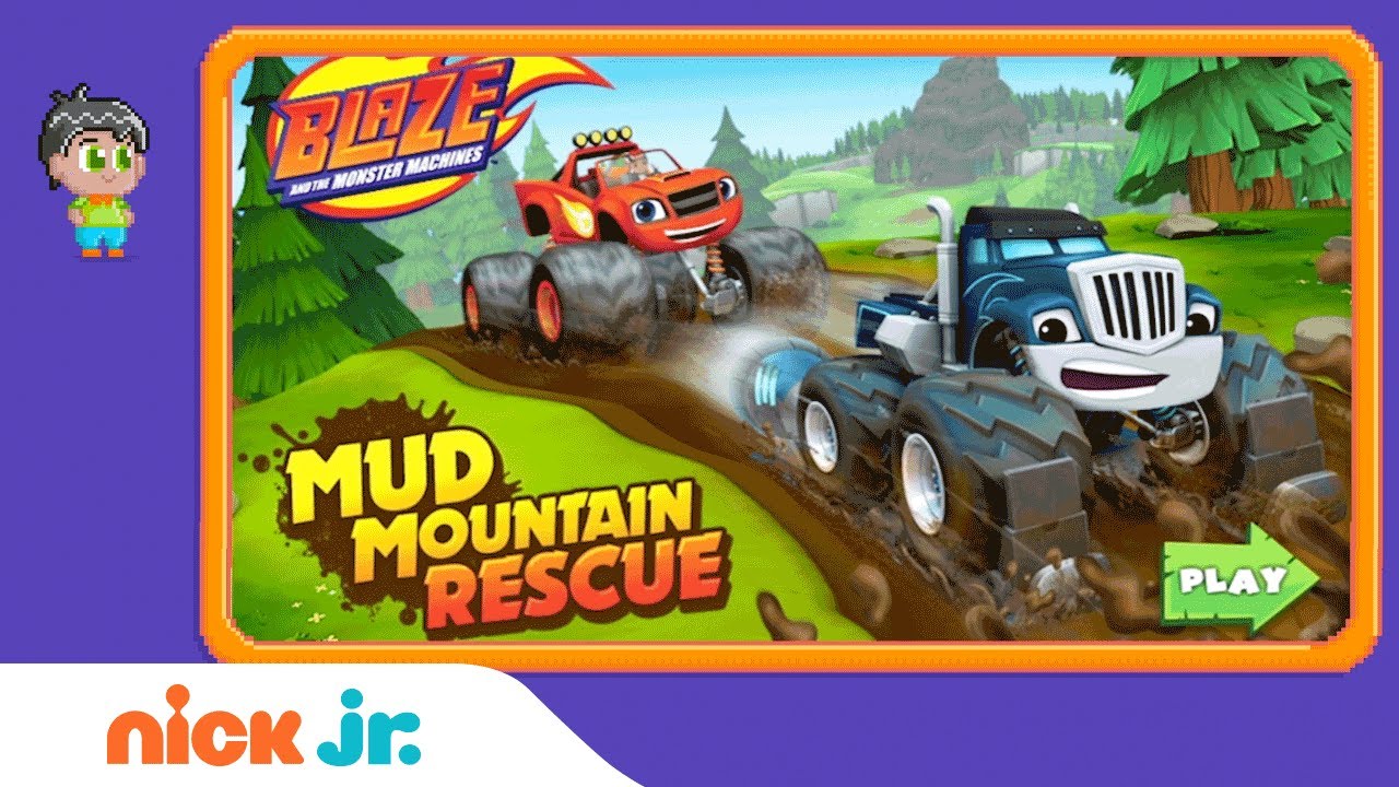 Blaze And The Monster Machines Mud Mountain Rescue Game Walkthrough