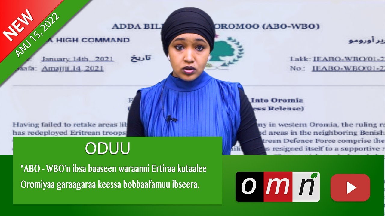 Omn Oduu Amajjii 15 2022 Youtube