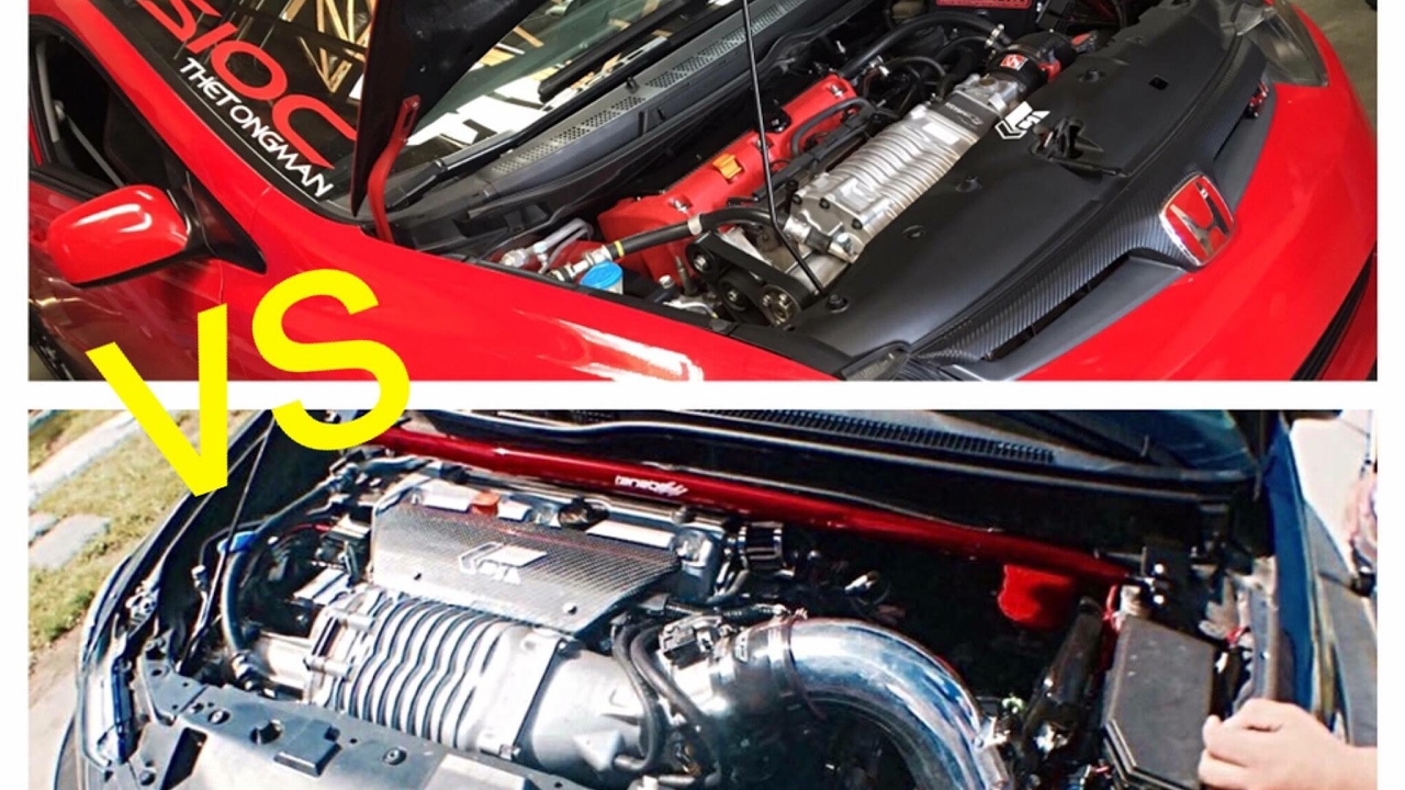 2013 Civic Si Supercharged Vs 2008 Civic Si Supercharged Youtube
