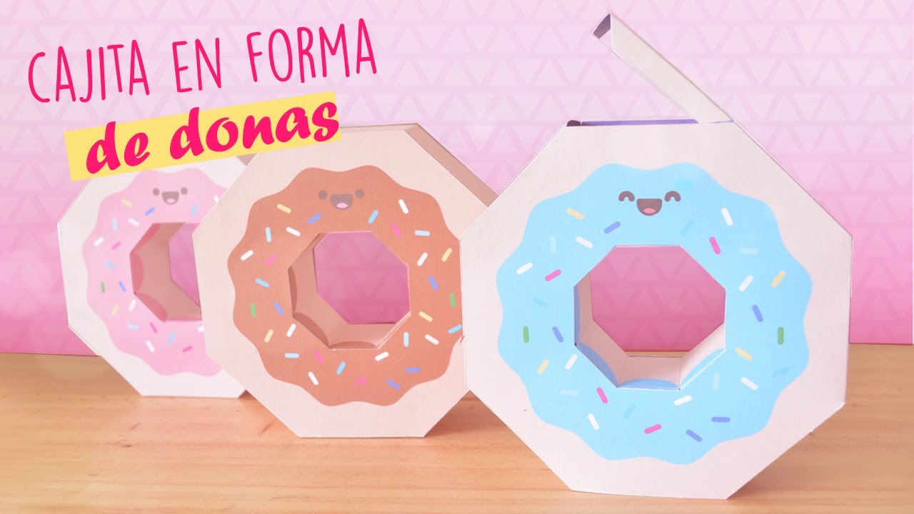 Diy Express Haz Cajitas En Forma De Donas Cincraft Youtube