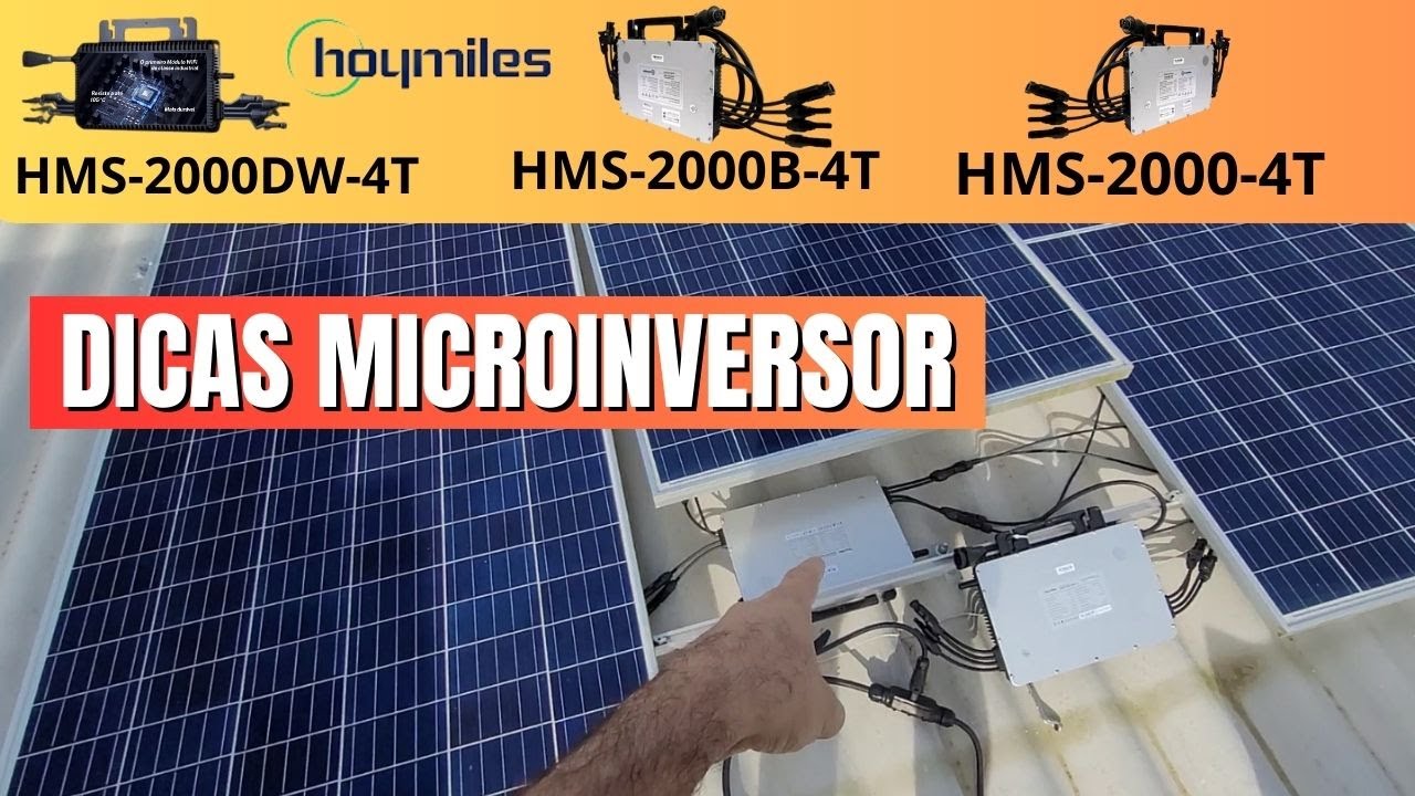 Instalação De Energia Solar Microinversor Hoymiles Hms 2000 4t X Hms