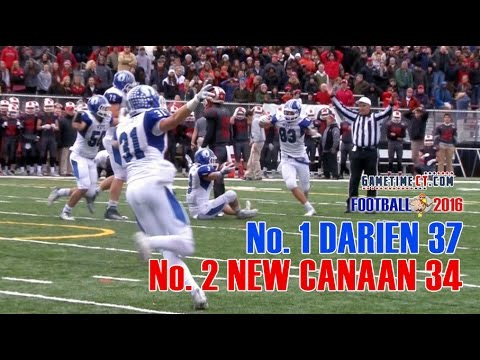 2016 Turkey Bowl No 1 Darien 37 No 2 New Canaan 34 Ot Youtube