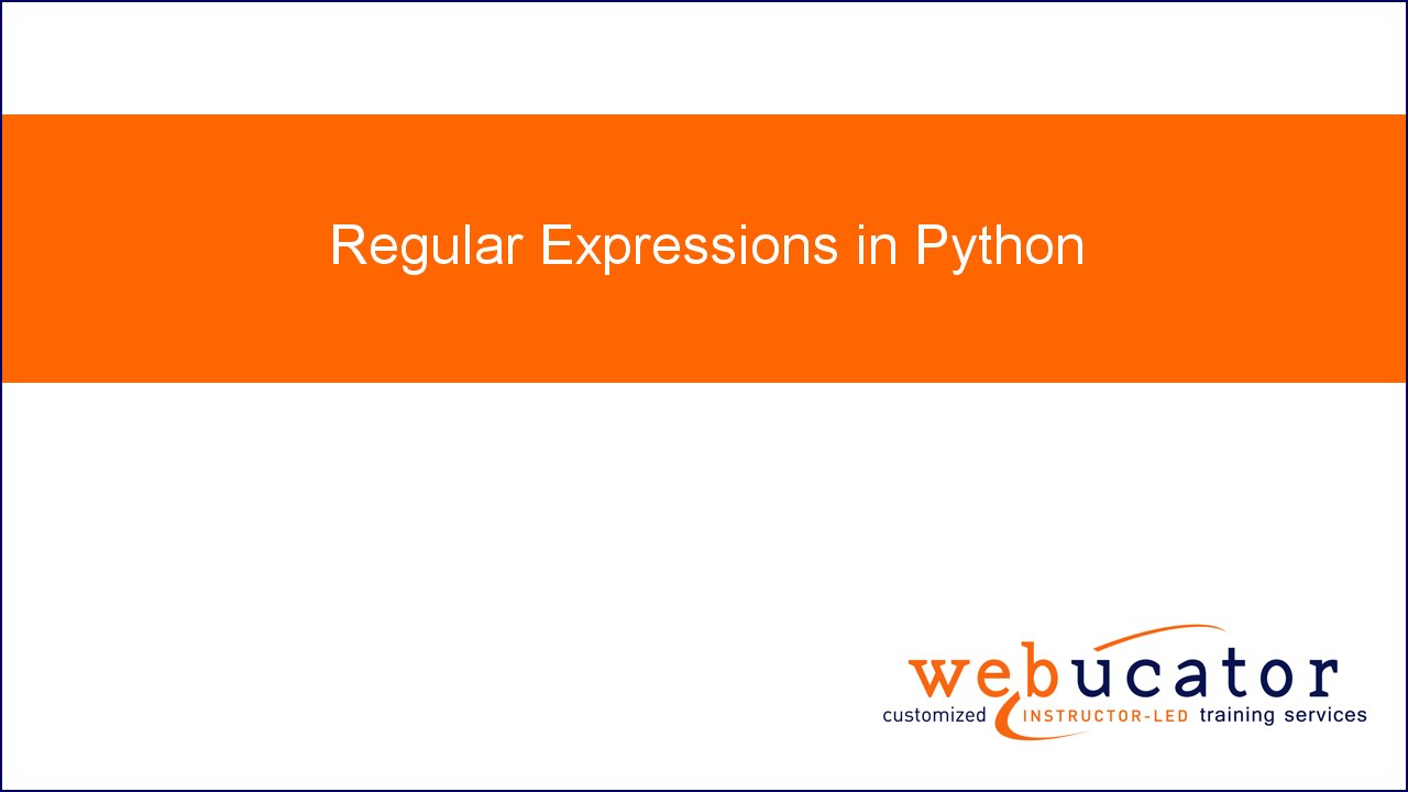 Regular Expressions In Python Youtube