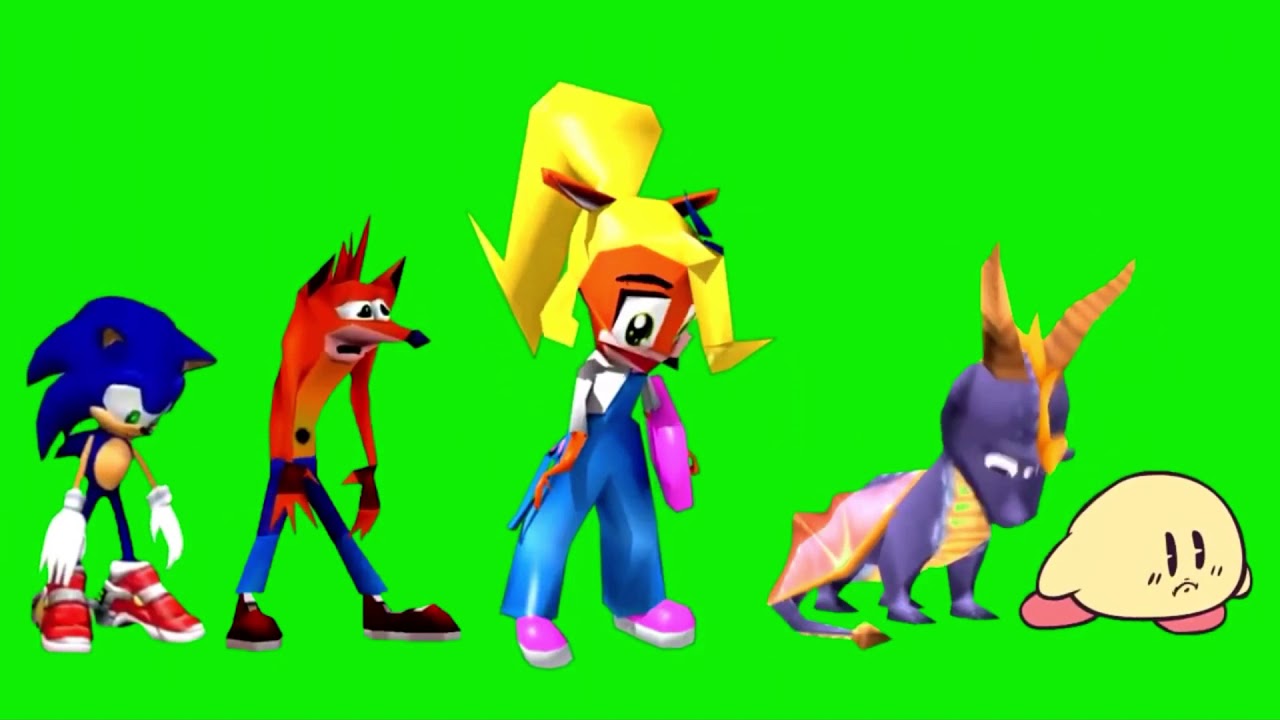 Crash Spyro Coco Sonic Y Kirby Haciendo El Woah Youtube