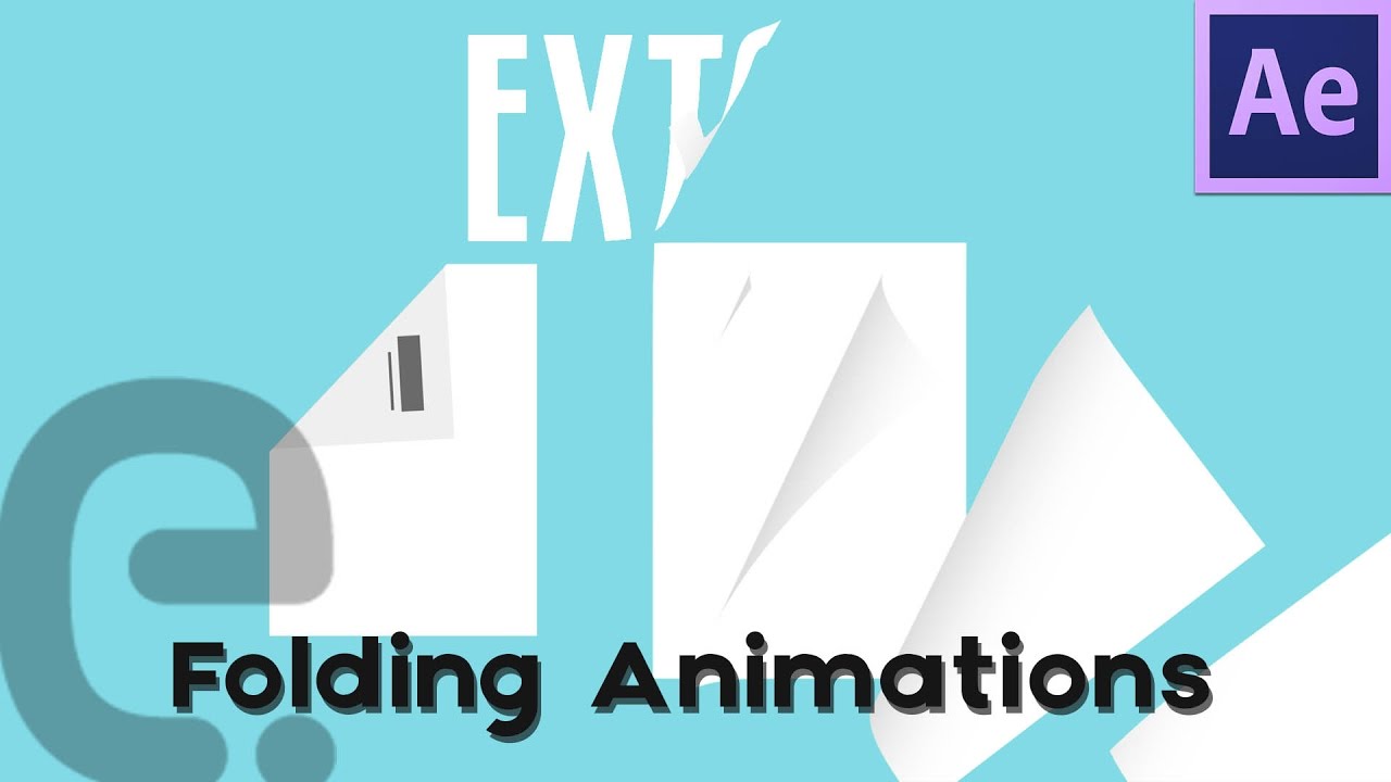 Folding Animation Techniques Text Paper Motion Graphics After
