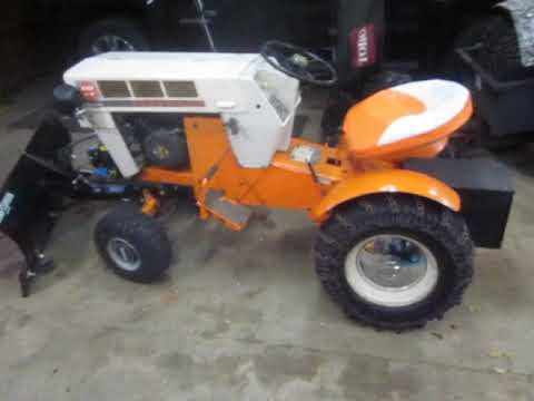 Sears Suburban Plow Tractor First Use New Engine Youtube