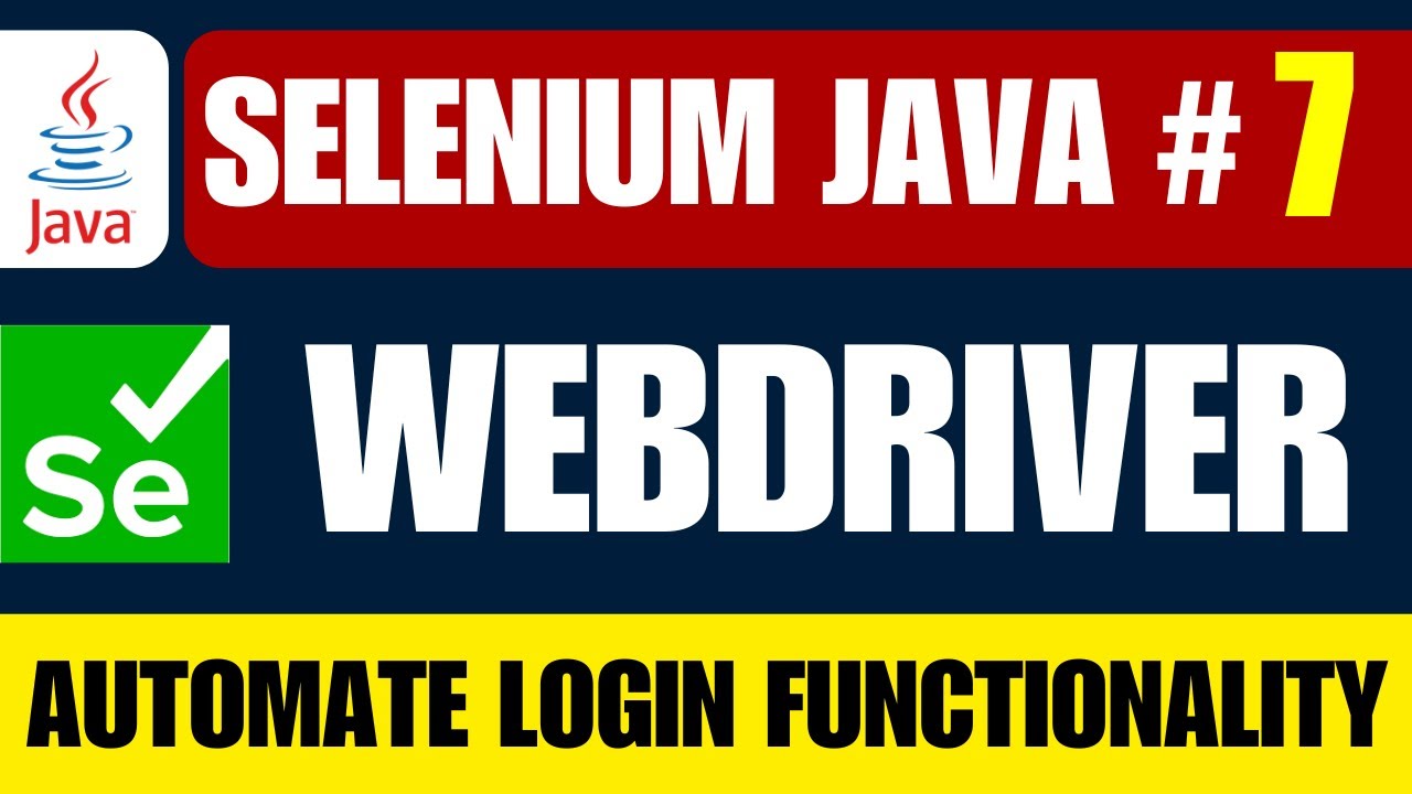 Selenium Java 7 Automate Login With Selenium Webdriver Youtube